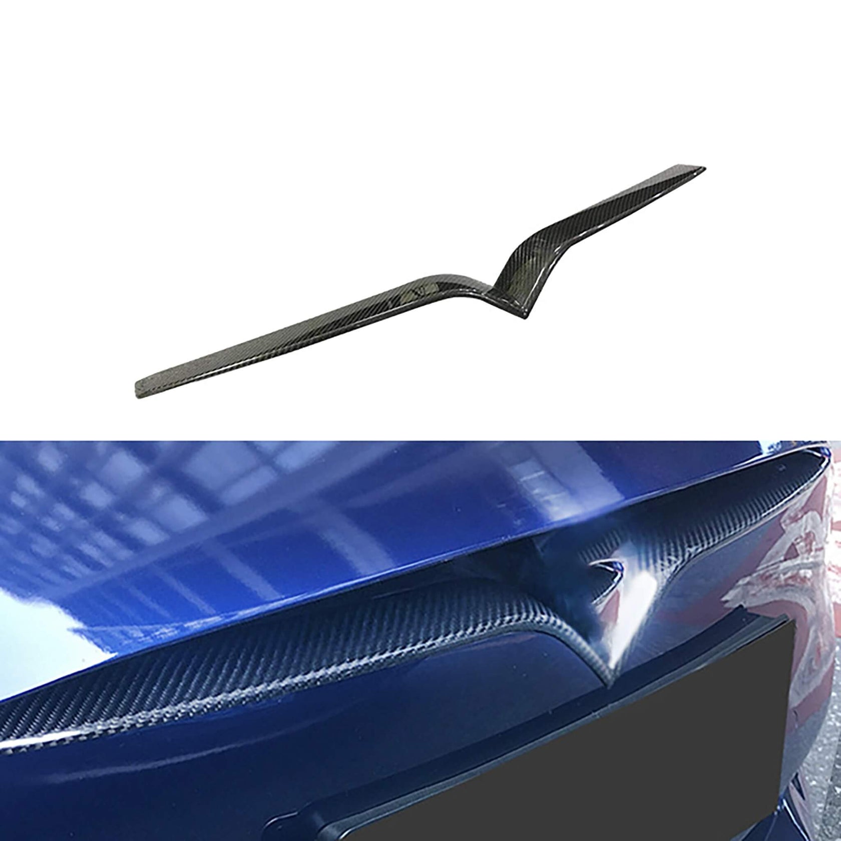 Real Carbon Fiber Front Bumper Inlay For Tesla Model S – EnjoyEV
